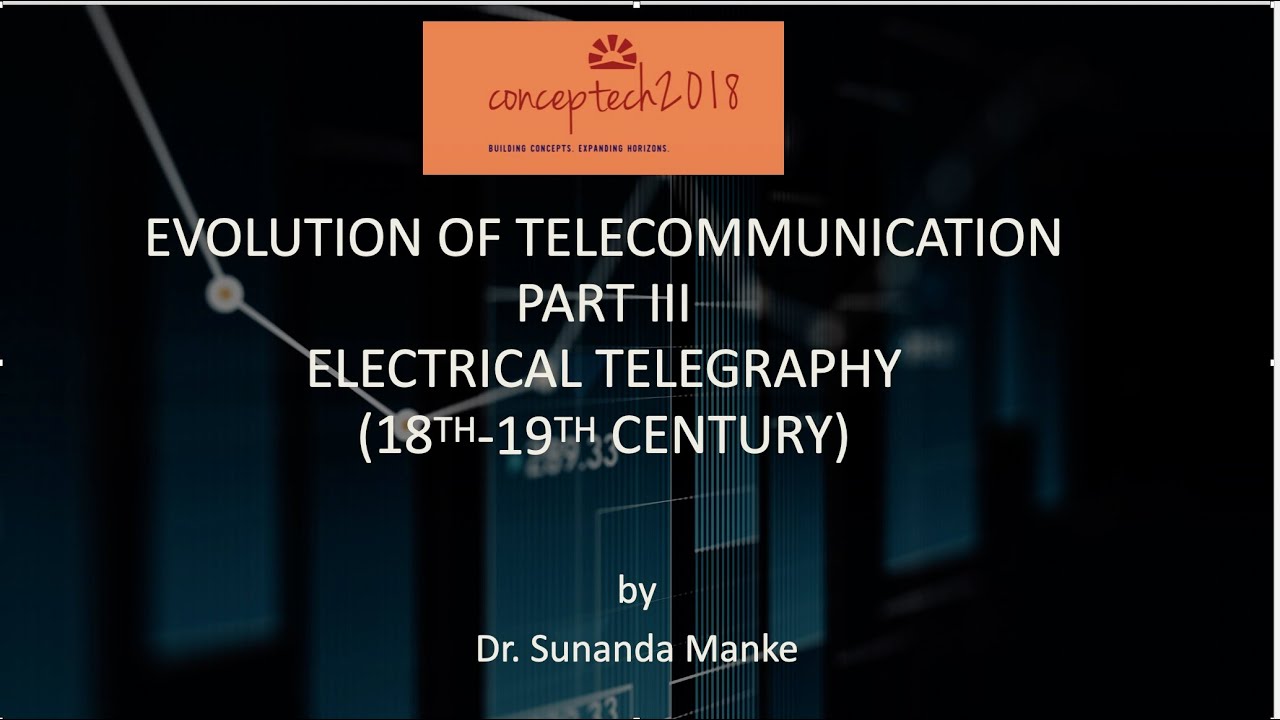 Evolution of Telecommunication (Part-III) : Electrical Telegraphy (18th ...