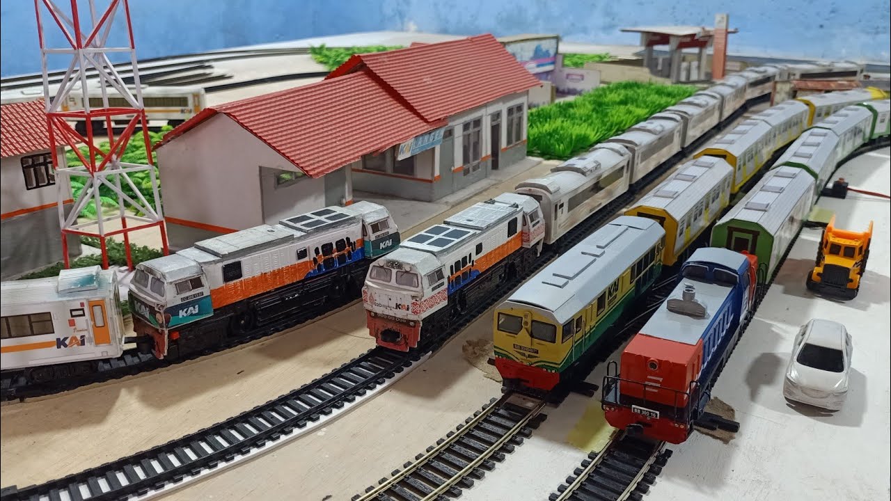 Drama kereta api Indonesia lokomotif CC206 G20 BB304 vintage &BB300 ...