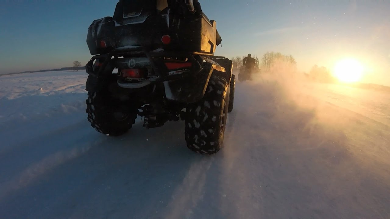 ATV Winter Riding Best Moments - YouTube