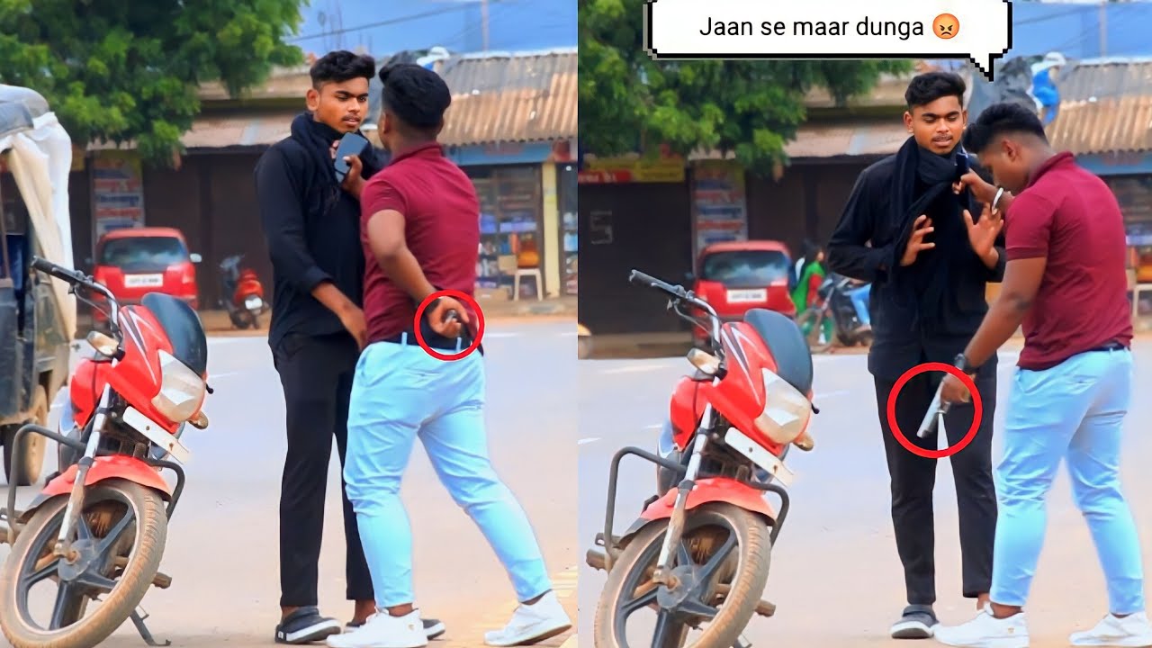 Fake Gun🔫Prank😱In Public Unique Style😎 Gone Wrong🤬[Prankster Sahil ...