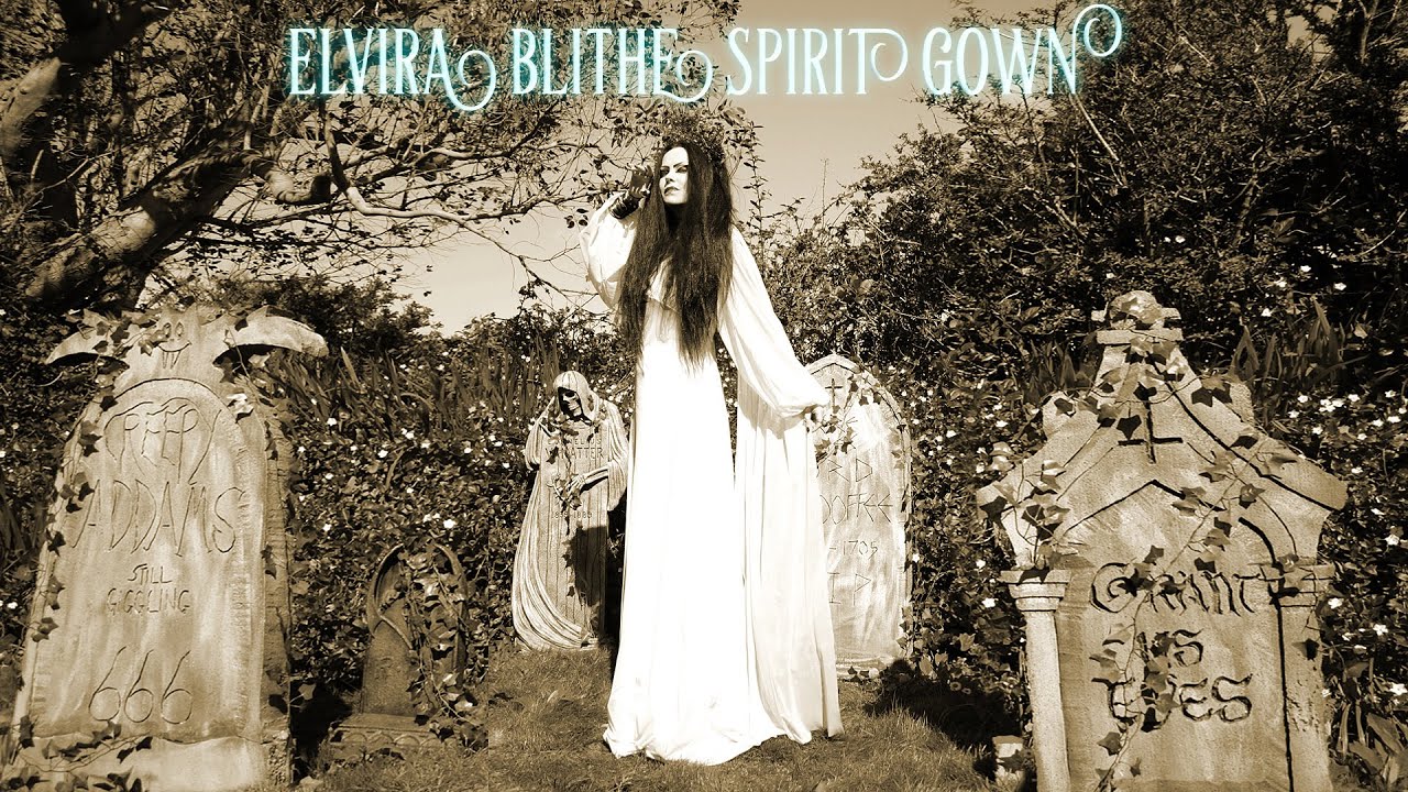 Elvira Blithe Spirit Gown by Moonmaiden Gothic Clothing - YouTube
