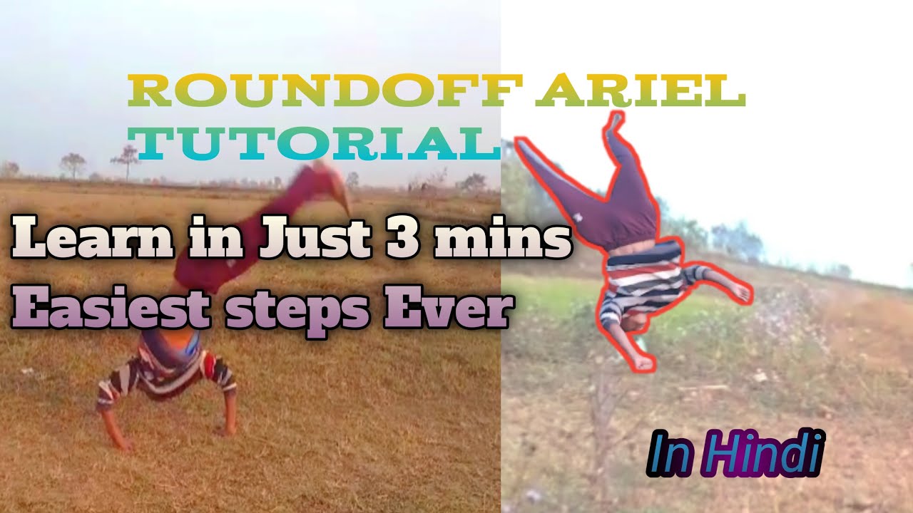 Learn How to do Ariel Flip|Roundoff Ariel Tutorial. #flips# ...