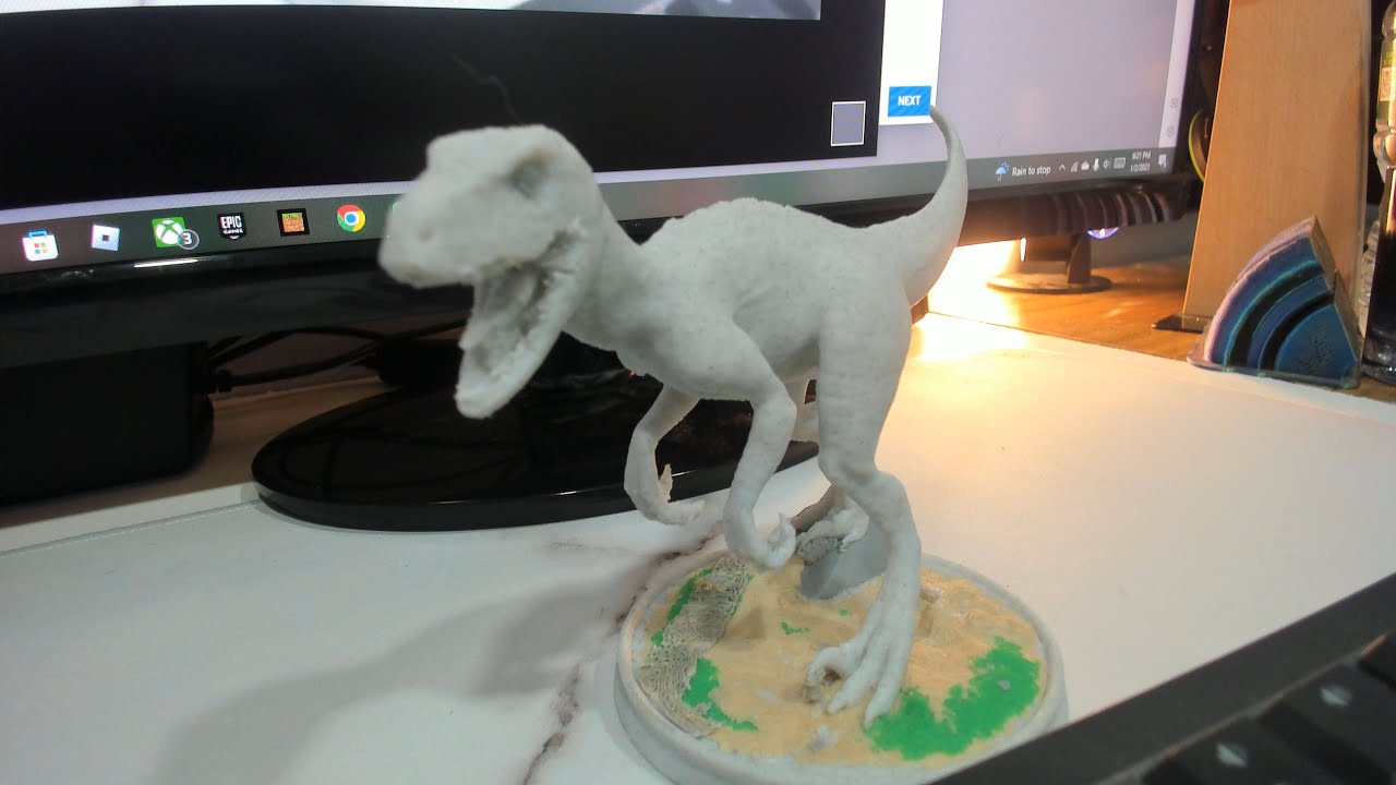 3D printing dinosaur with color\made with bambu lab x1 - YouTube