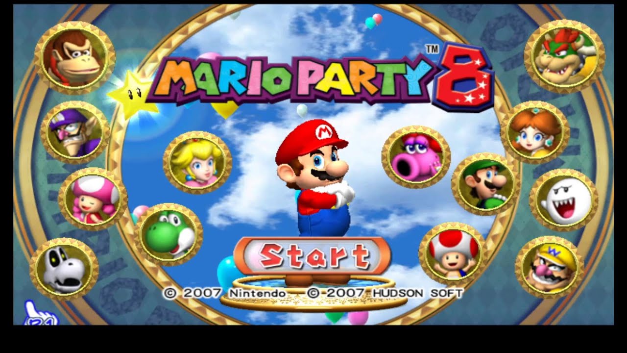 Mario Party 8 (2007) Wii Game Demo Intro in 4k - YouTube