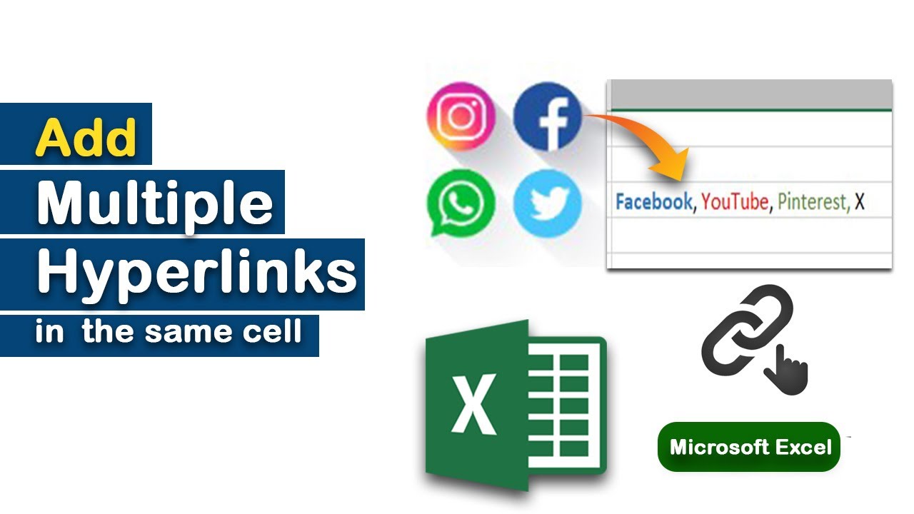 How To Insert Or Add Multiple Hyperlinks In The Same Cell In Excel how-to-insert-or-add-multiple-hyperlinks-in-the-same-cell-in-excel