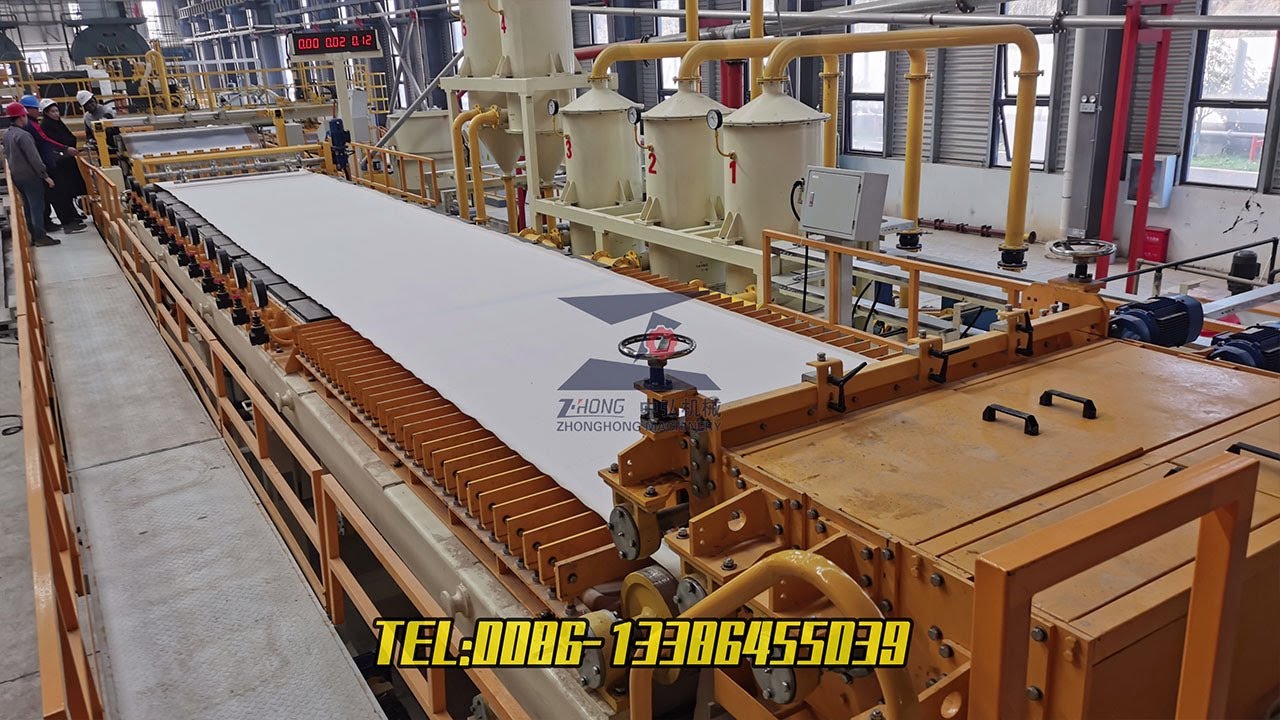 Fiber Cement Board Production Line - YouTube