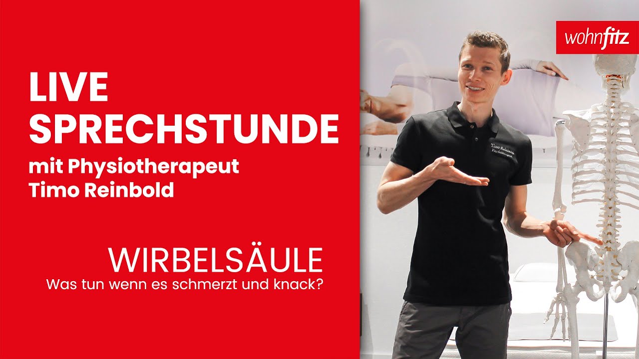 Was tun wenn es schmerzt und knackt? Live Sprechstunde mit Timo Reinbold - YouTube