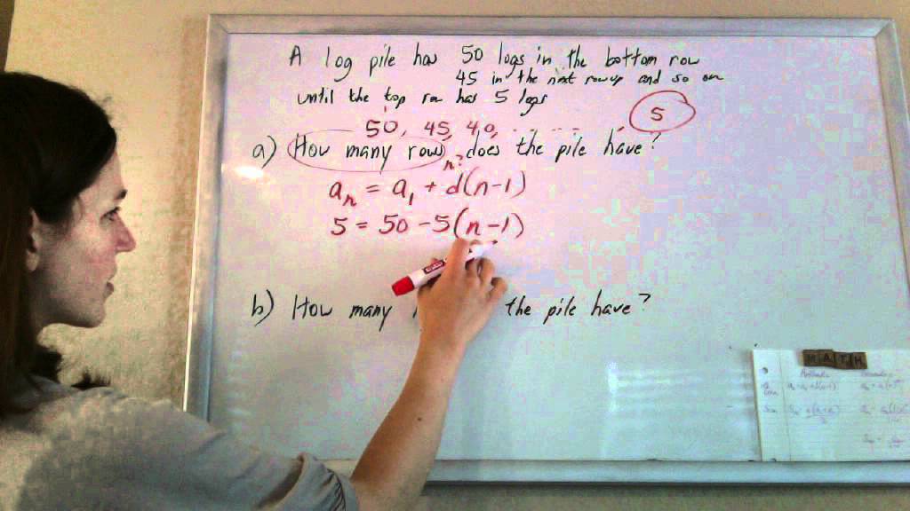 Arithmetic Sequence Word Problem Pile Of Logs YouTube arithmetic-sequence-word-problem-pile-of-logs-youtube