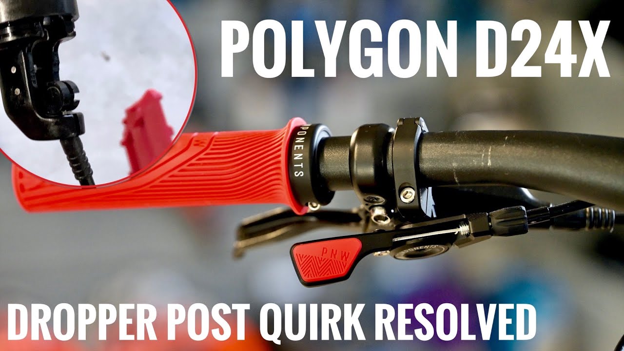 2022 Polygon D24X: PNW Loam dropper lever install - Dropper Post Issue ...