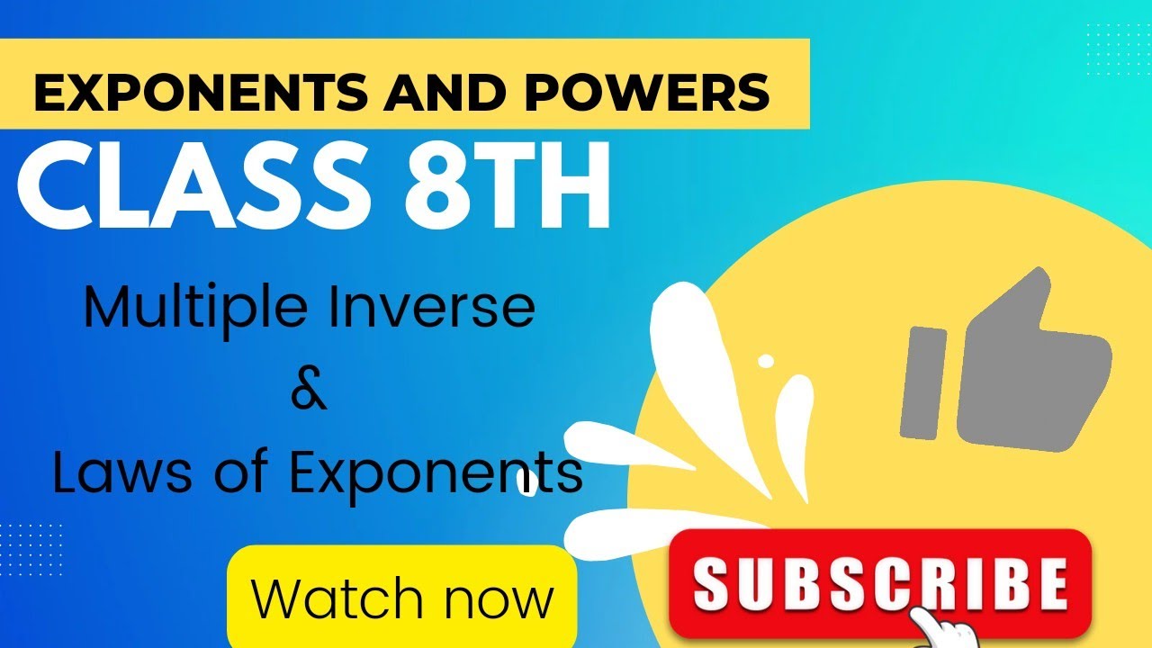 Multiple Inverse & Laws of Exponents - YouTube
