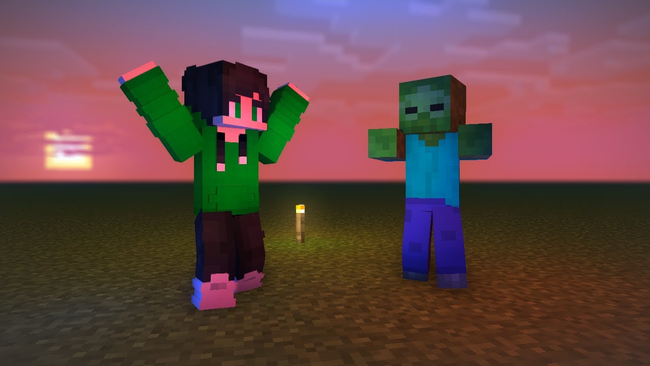 MINECRAFT ANIMATION : The Non-death Zombie - រឿង Zombie ស្បែកតាន់ ...