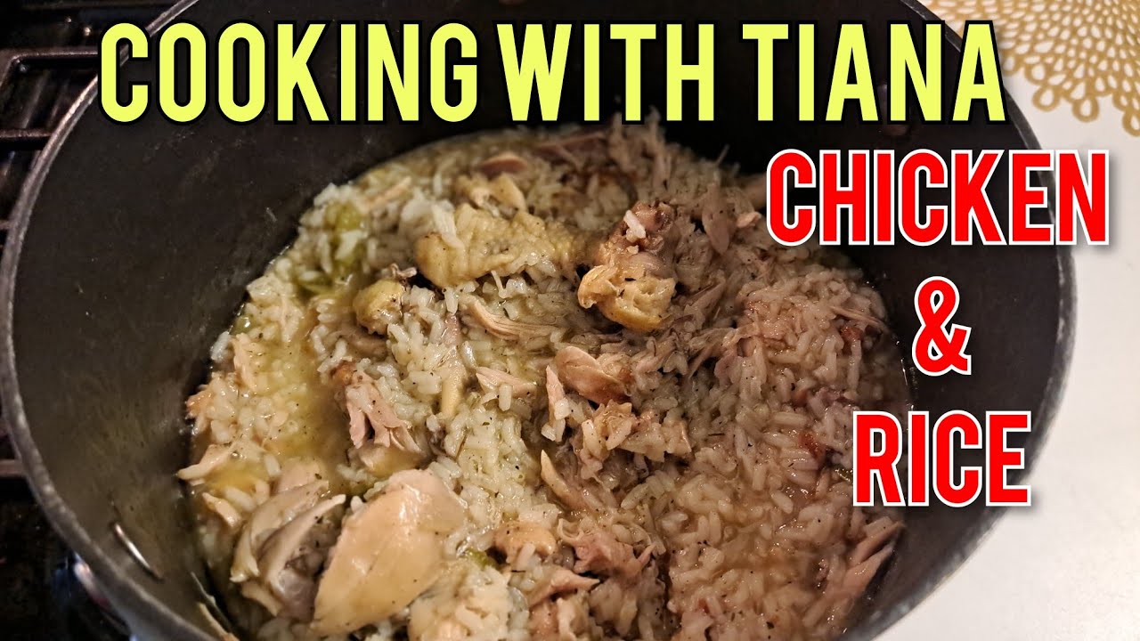 WHATS FOR DINNER|COOKING WITH TIANA| HOW TO COOK CHICKEN AND RICE - YouTube