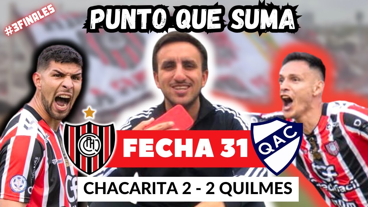 💪 EMPATÓ CHACA… CON GARRA Y CARÁCTER | Chacarita 2 - 2 Quilmes | En el ...