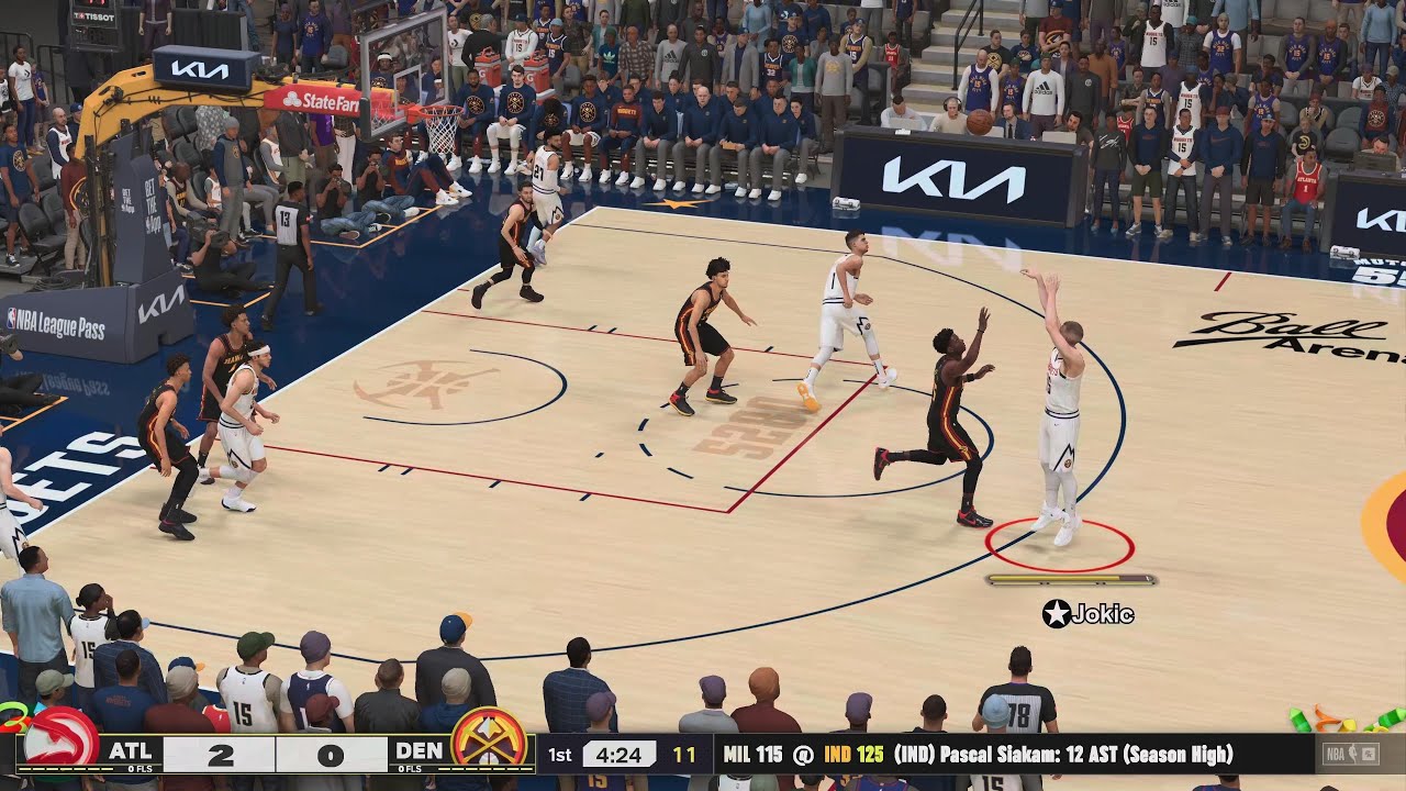 NBA 2K25 Gameplay (PS5) Hawks vs Nuggets Hall of Fame Difficulty - YouTube