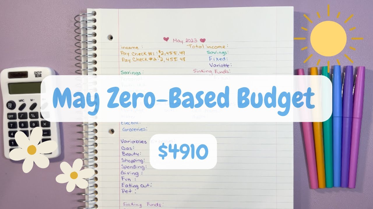 🌺May Zero-Based Budget With Me | We bought an HVAC 😵‍💫 | Simple & Easy ...
