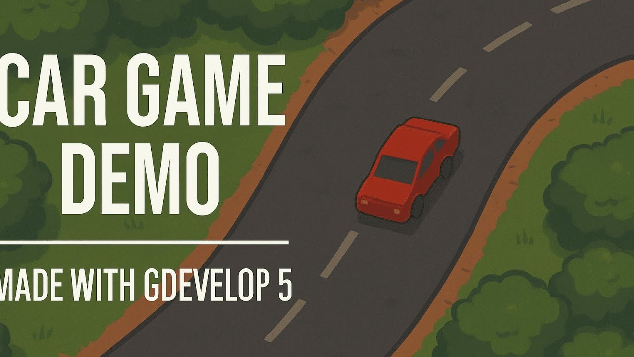 Car Game Made in GDevelop 5 - YouTube