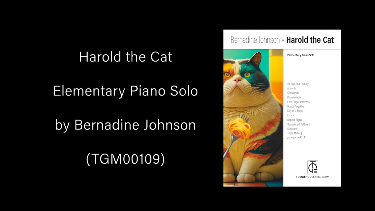 Harold the Cat (Elementary Piano Solo) | TOMGEROUMUSIC.COM® - YouTube