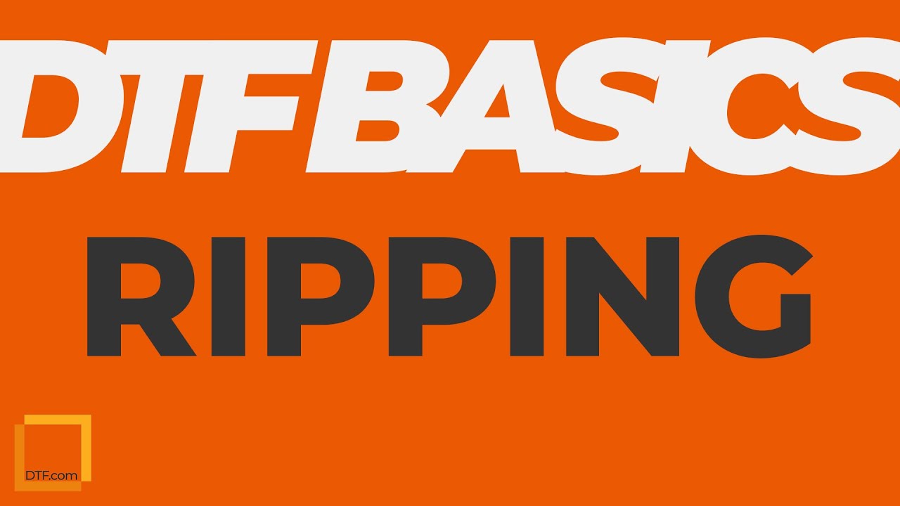 What is Ripping for DTF? | DTF Basics - YouTube