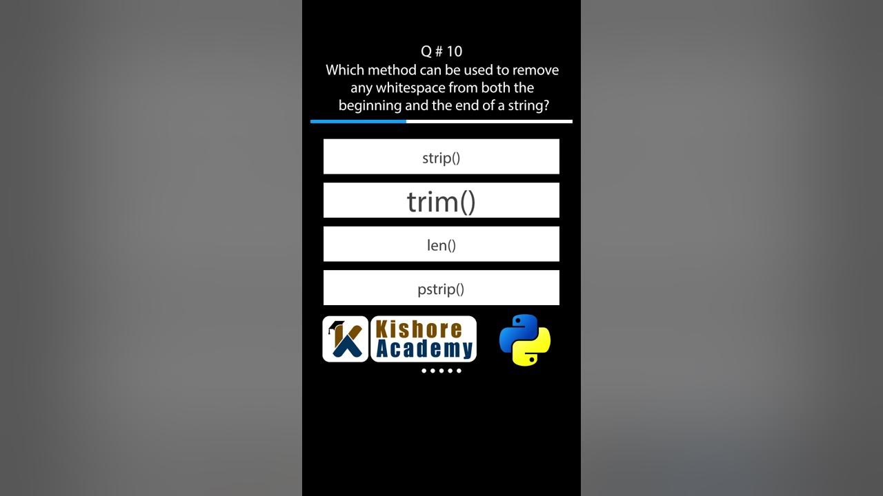 Python Quiz 10 - YouTube