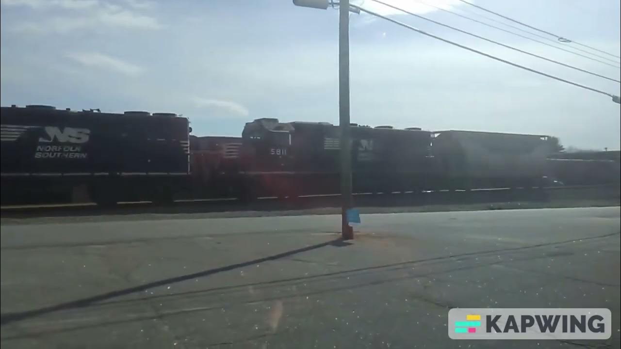 3 Years Ago Today: NS P71 Eastbound W/ GP38-2 5297 & GP38-3 5811 Longview NC 3/11/21 AWESOME ...