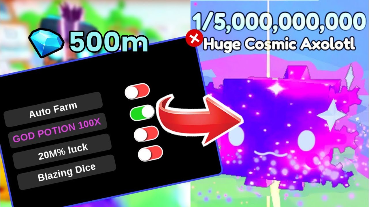 Pets Go Script | Hatching Huge Cosmic Using GOD POTION! - YouTube