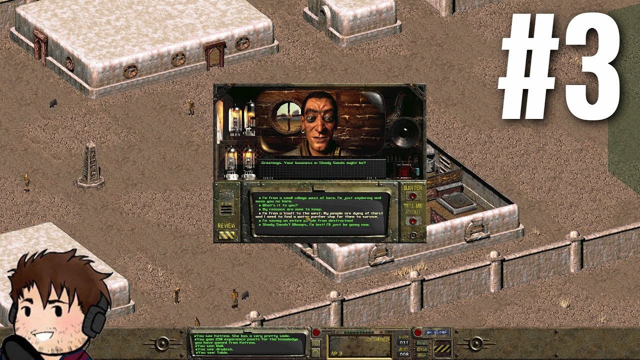 Let's Play Fallout 1 Part 3 - Sandy Shades - YouTube