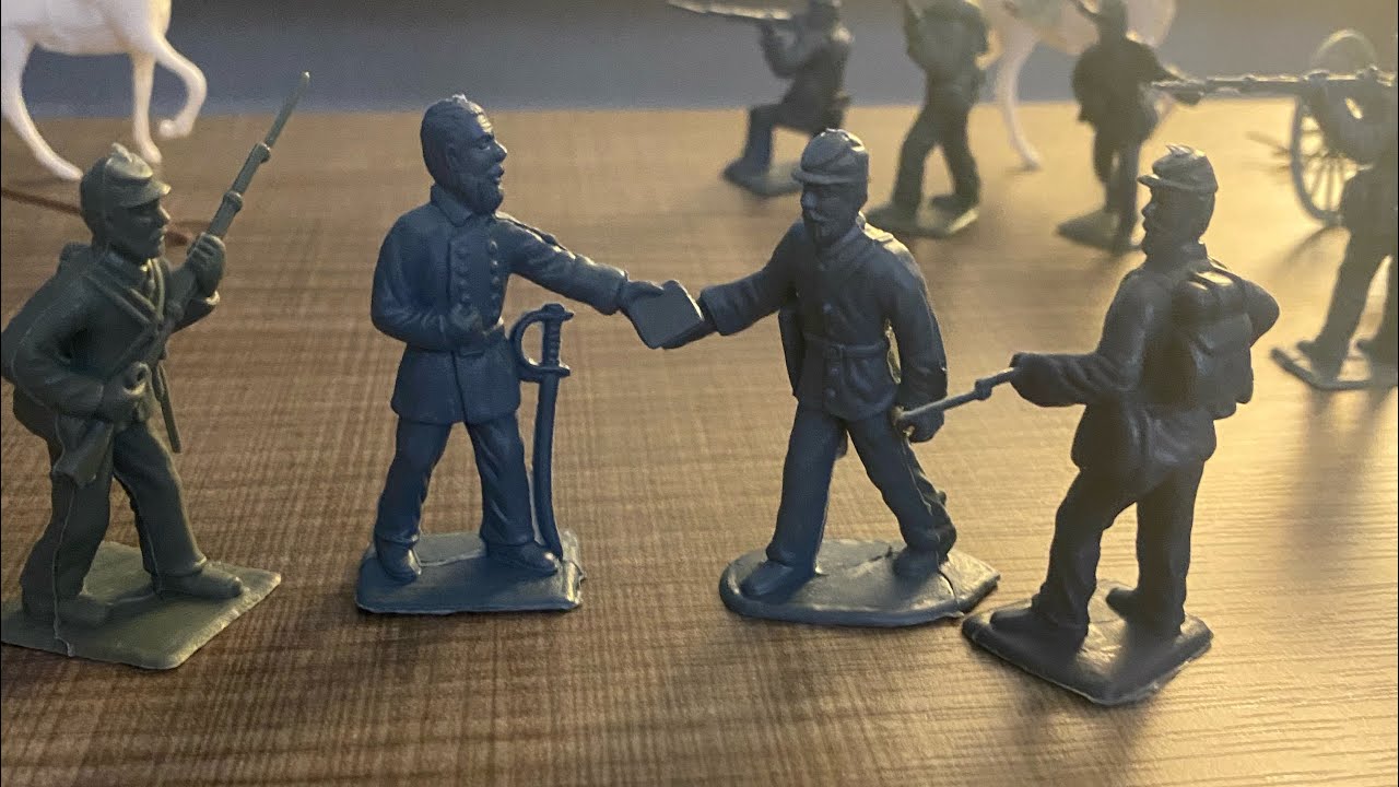 Civil War stop motion, army men, part two - YouTube