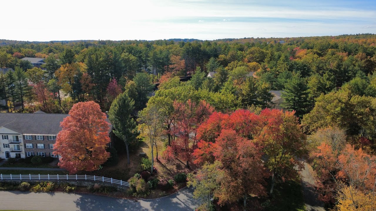 Nashua, NH in Full Fall Glory | Aerial Foliage Drone Footage - YouTube