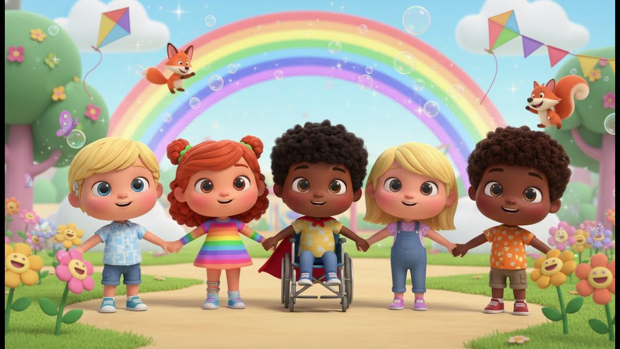 We Are All Different | Kids Nursery Rhymes | Diversity & Inclusion Poem ...
