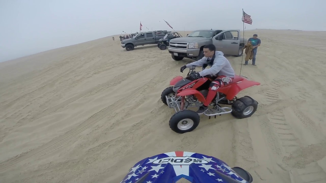 Pismo Dunes Banshee Ride #1 (250r shootout) - YouTube