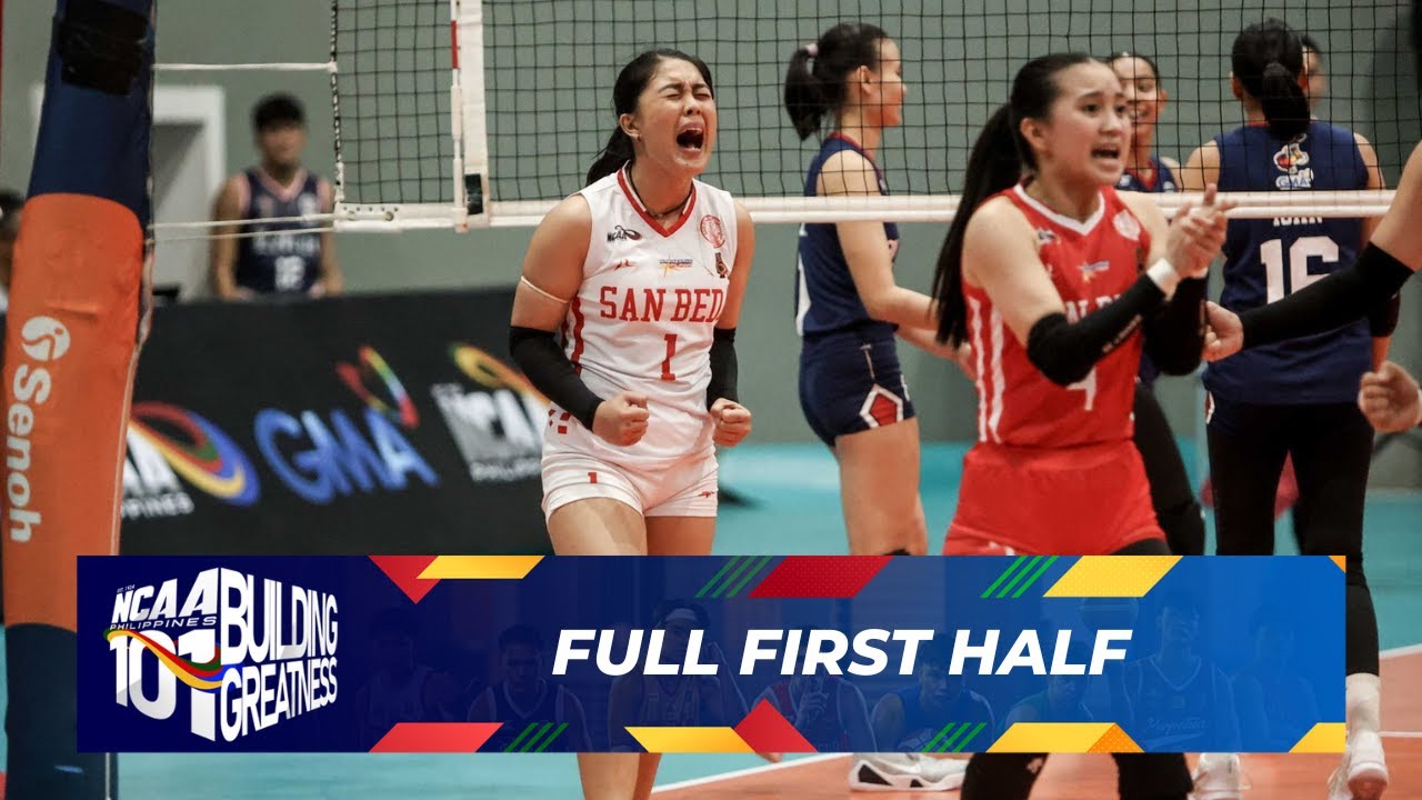 FULL FIRST HALF - Letran Lady Knights vs San Beda Lady Red Spikers ...