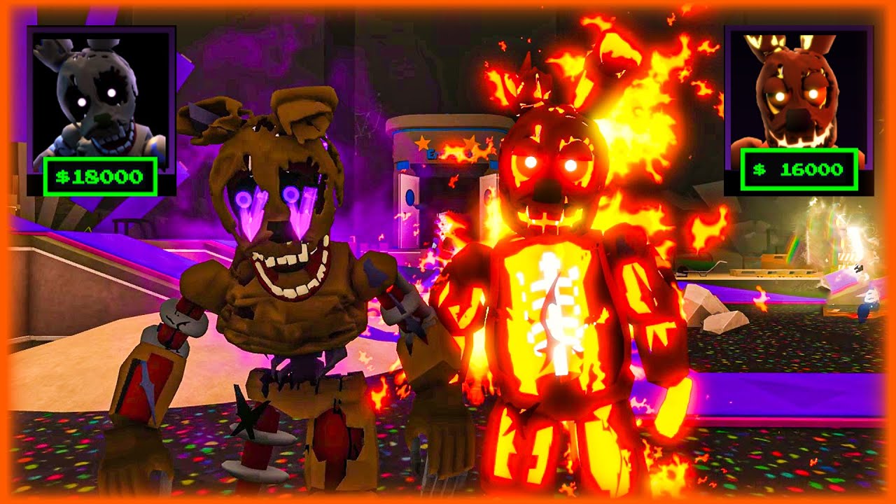 FNAF TD New FLAMING SPRINGTRAP Vs BURNTRAP Comparison! - YouTube