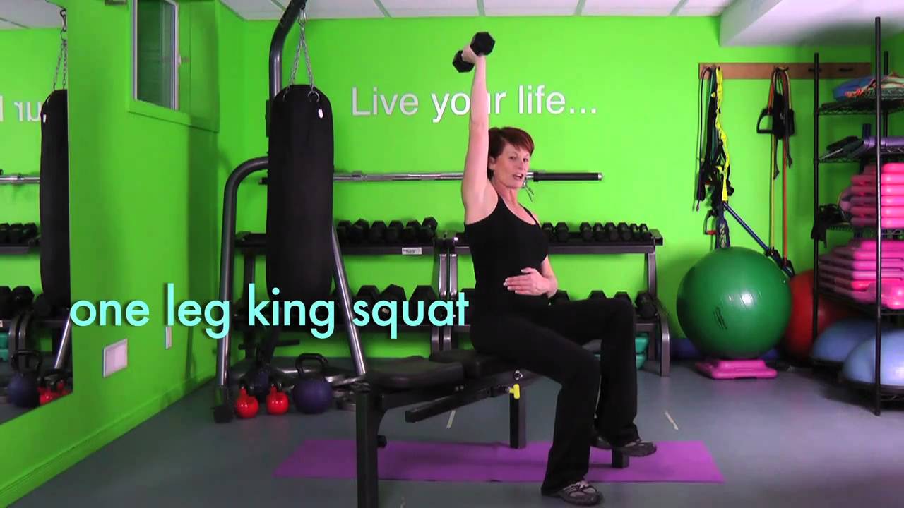 9: One leg king squat - YouTube