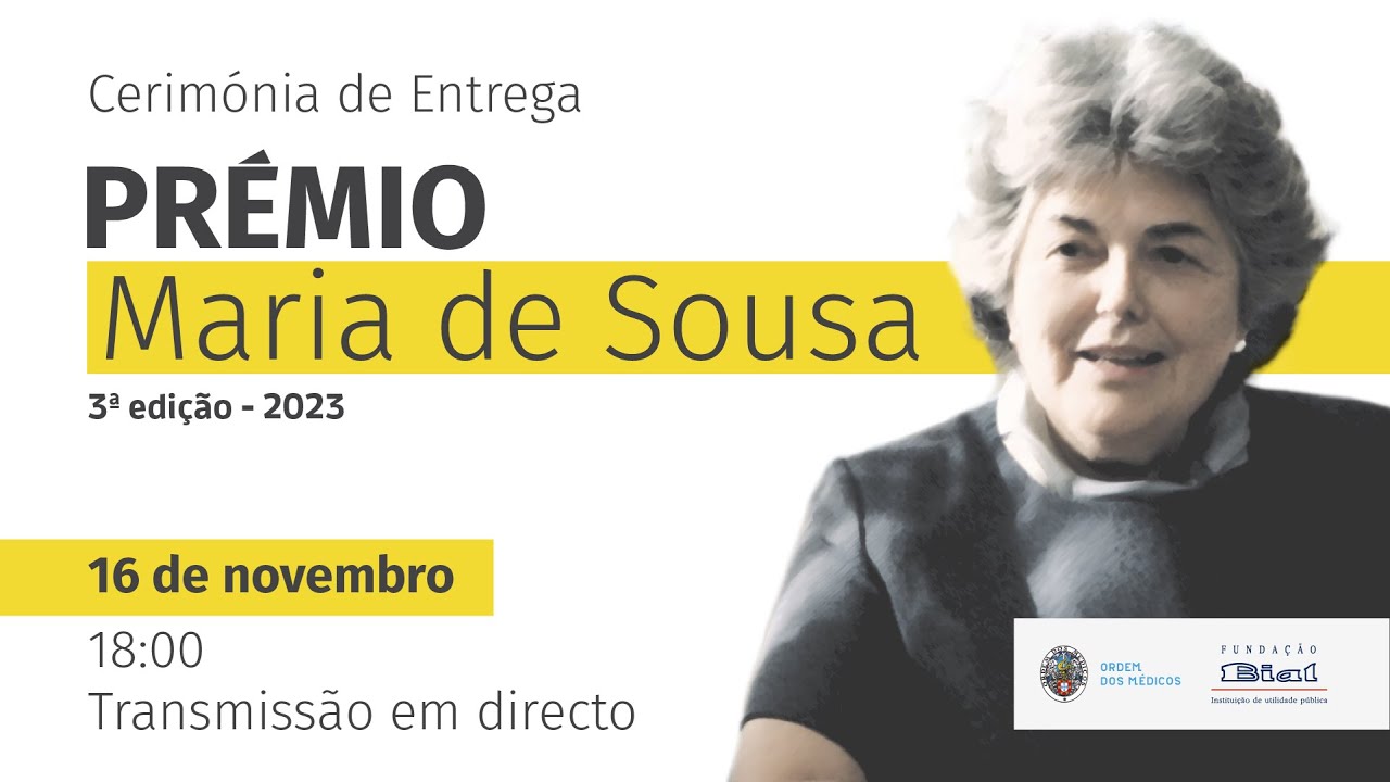 Prémio Maria de Sousa: 3ª edição - 2023 - YouTube