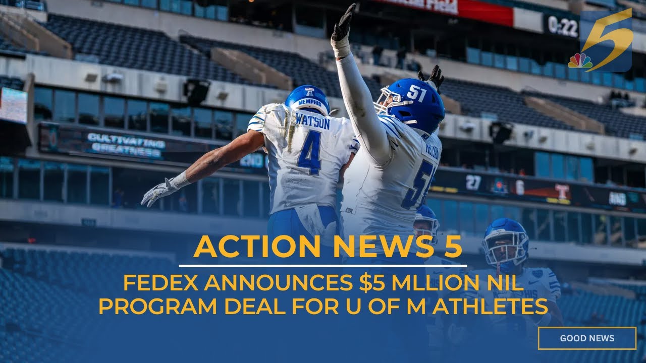 FedEx announces $5 mllion NIL program deal for U of M athletes - YouTube