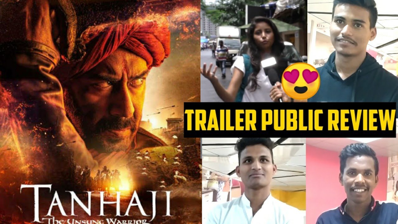 Tanaji trailer public review | public reaction on Tanaji | Ajay devgan ...
