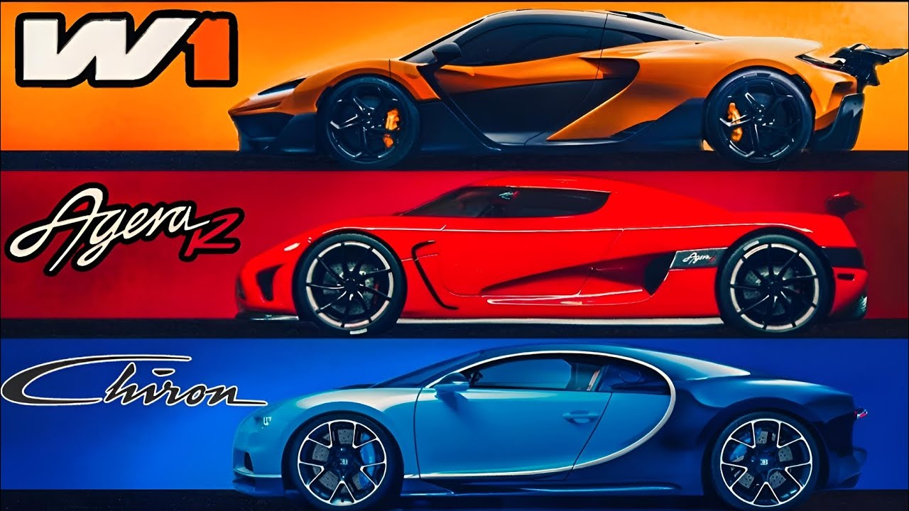 NEW Mclaren W1 VS. Bugatti Chiron VS. Koenigsegg Agera R 0-300 KM/H ...