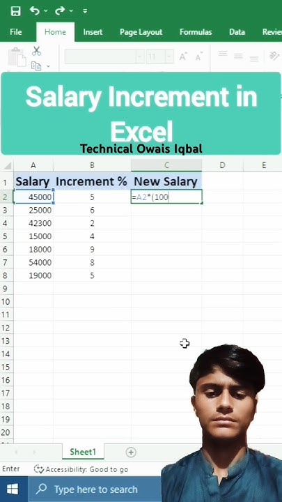 Sallery #excel #microsoft #exceltech #tricks #computer #mexcel #hack #exceltutorial #office # ...