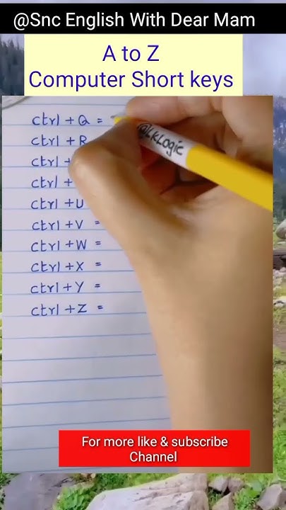 Short Keys Computer Shortkeys Computertips Youtube