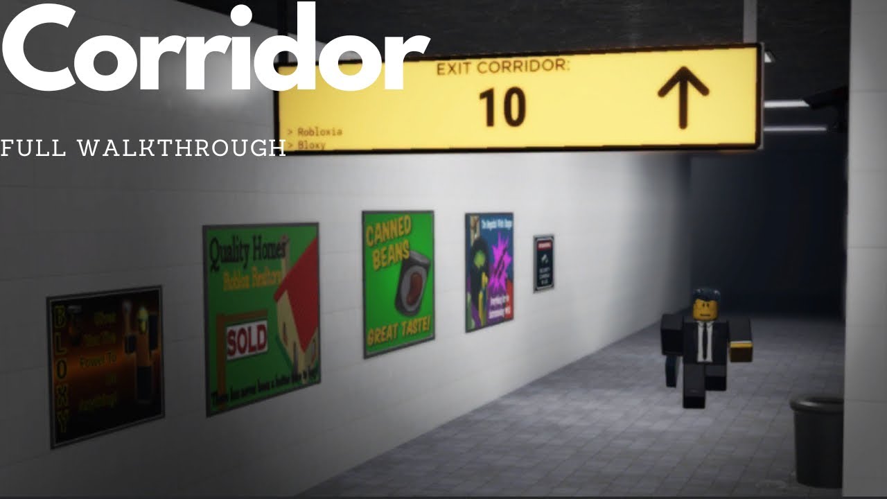 Corridor - Full walkthrough Horror {Roblox} - YouTube