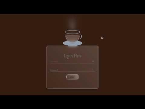 Login Screen using Html , Css , javaScript - YouTube