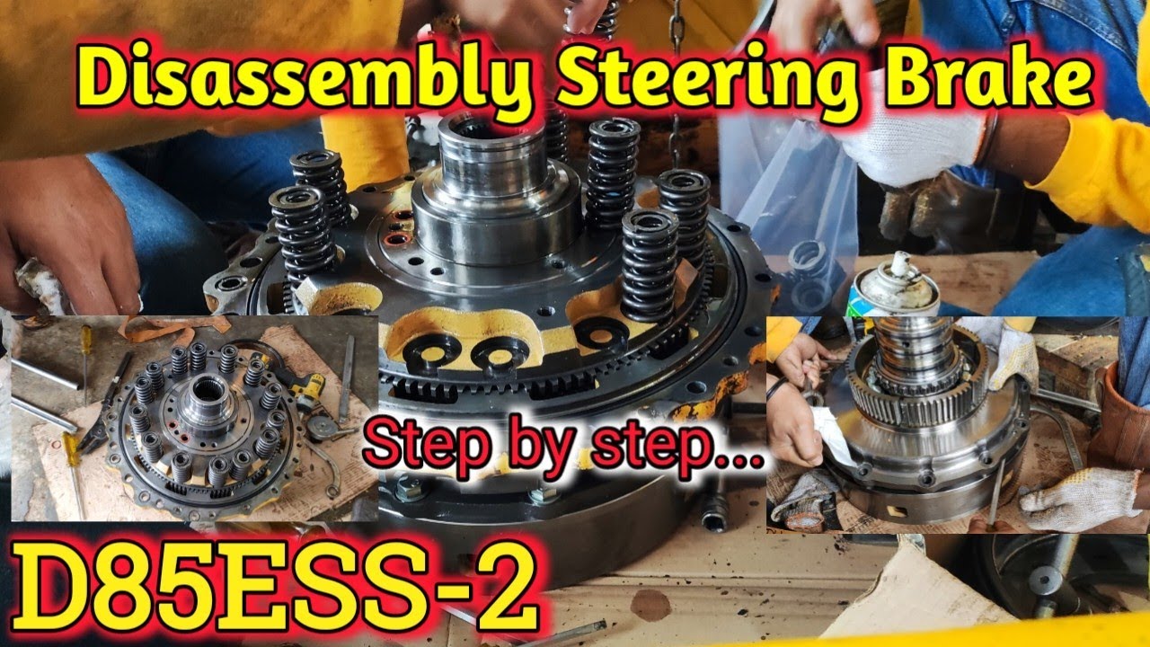 Disassembly steering brake D85ESS-2 ( Cara bongkar steering brake ...