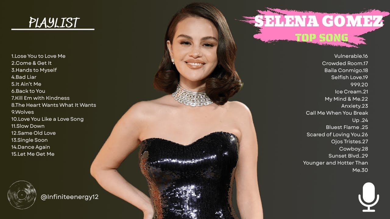 SELENA GOMEZ PLAYLIST 2025 💖 Best Songs Collection - Emotional & Upbeat ...