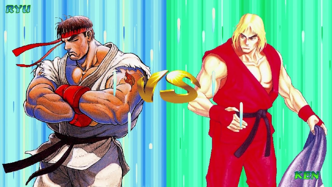 Ryu And Ken Fist Bump