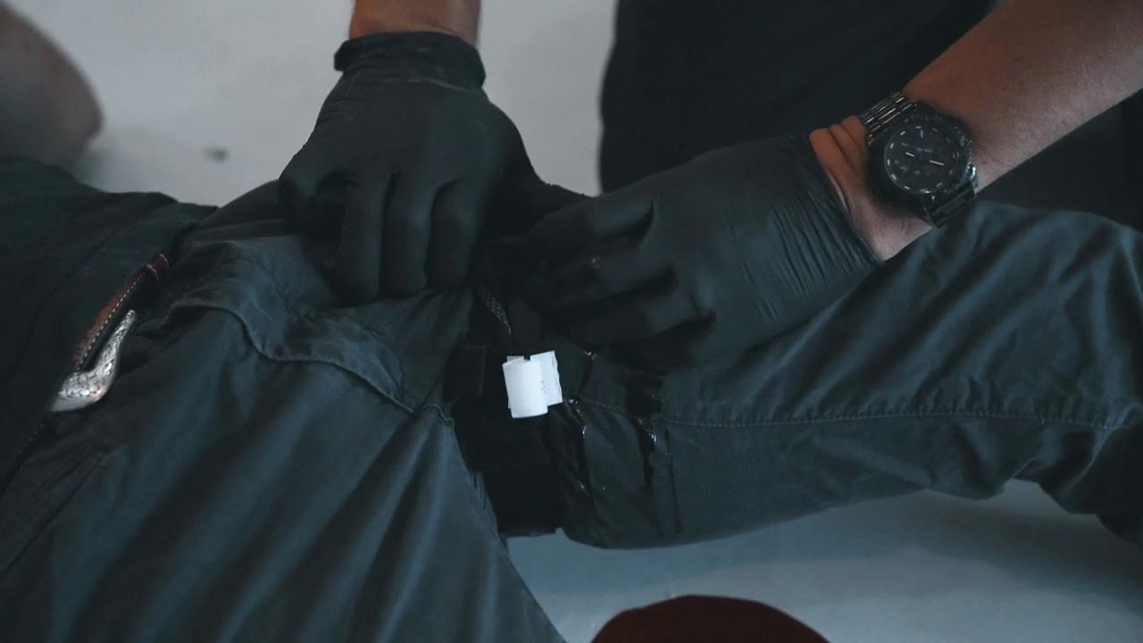 Blood sweep Why I use blue gloves instead of black - YouTube