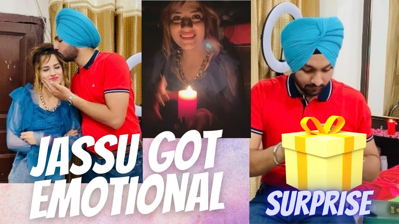 ਬੇਮਤਲਬ Gifts || Surprised Jass for No Reason ️ || Jassu Got Emotional ...