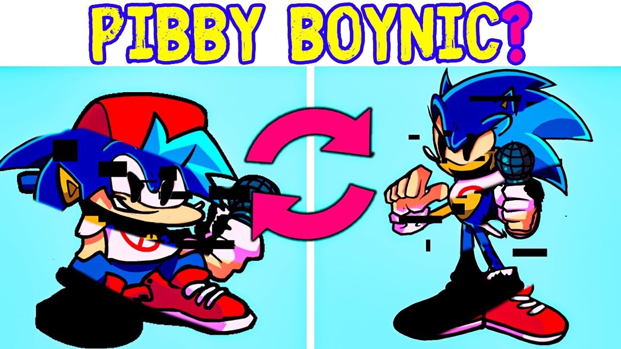 Boyfriend + Pibby Sonic = Pibby Boynic? FNF Swap Characters (Friday ...