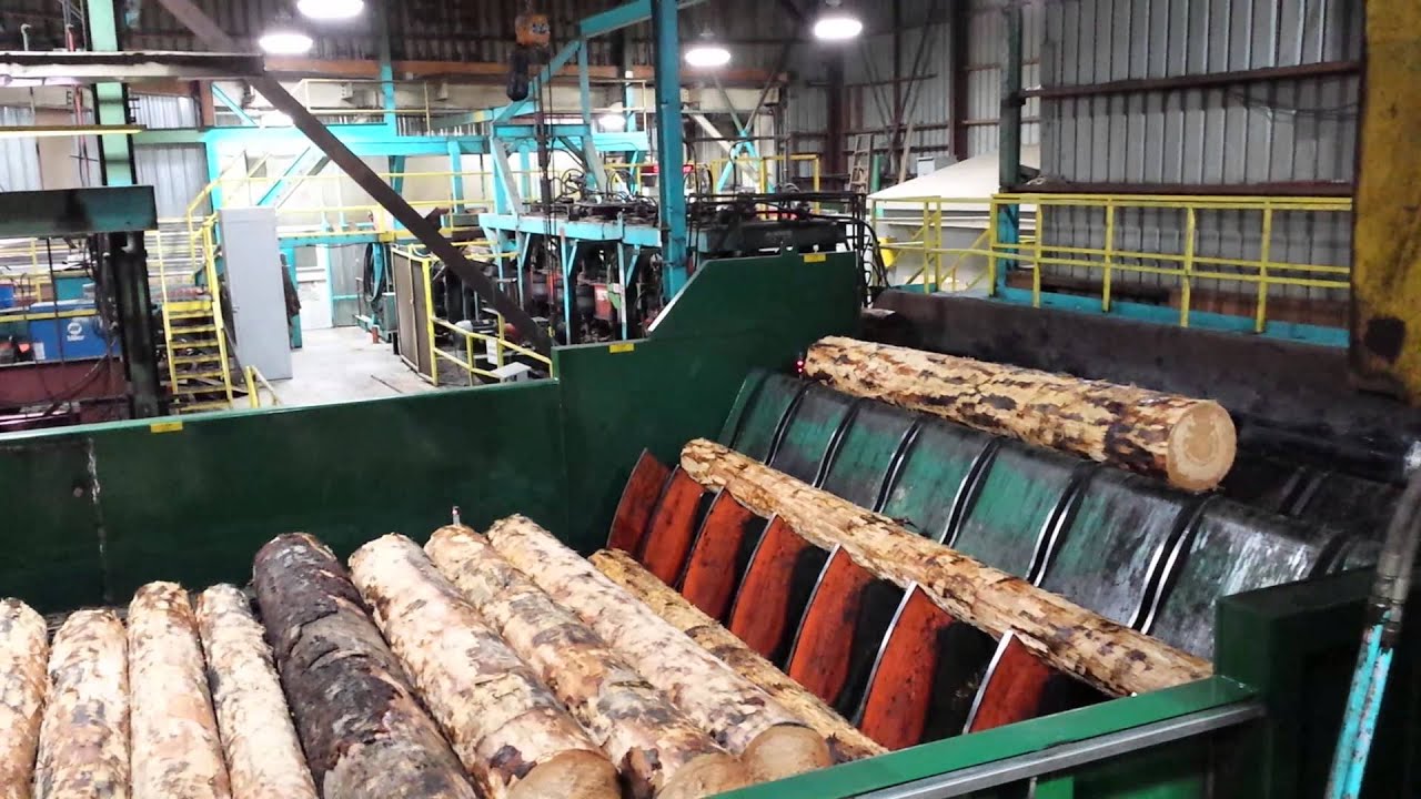 Vertical Log Singulator, 20' Coastal Logs - YouTube