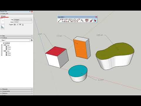Select faces inside nested groups in SketchUp - YouTube