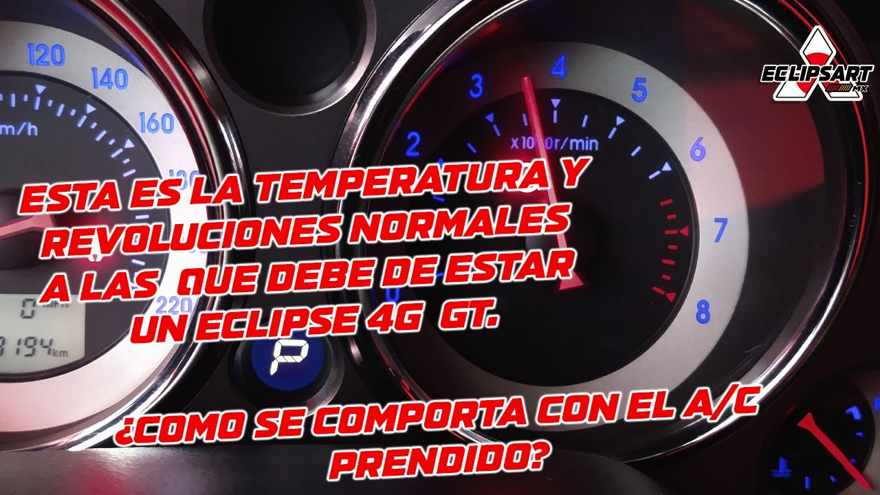 ¿A QUE TEMPERATURA Y A CUANTAS REVOLUCIONES DEBE DE ESTAR EL ECLIPSE ...